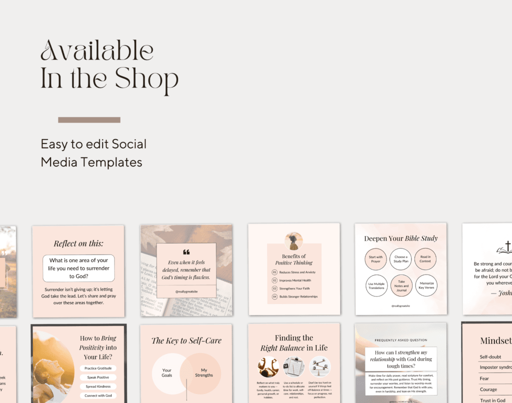 55 Christian Life Coach Social Media Templates | Canva Designs for ...
