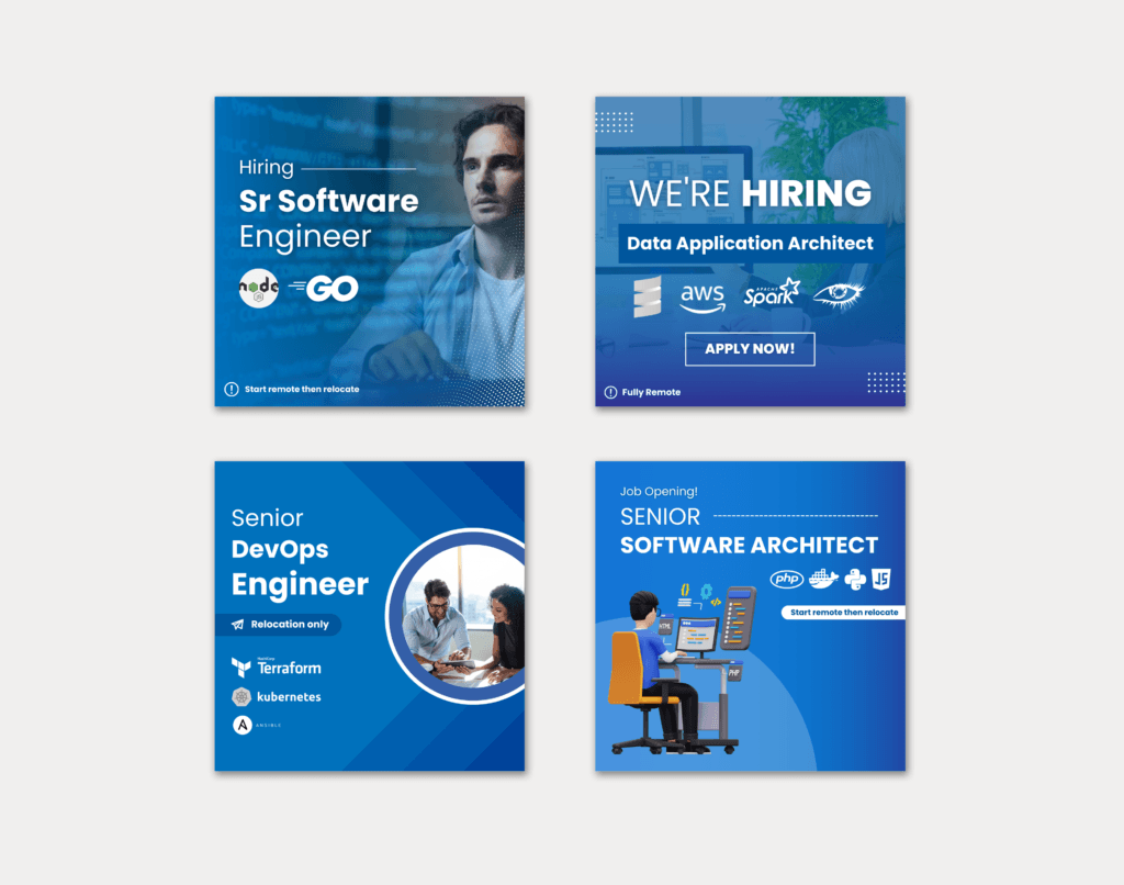 Job Hiring Templates for Recruiters | Canva Designs for Vacancy Posts ...