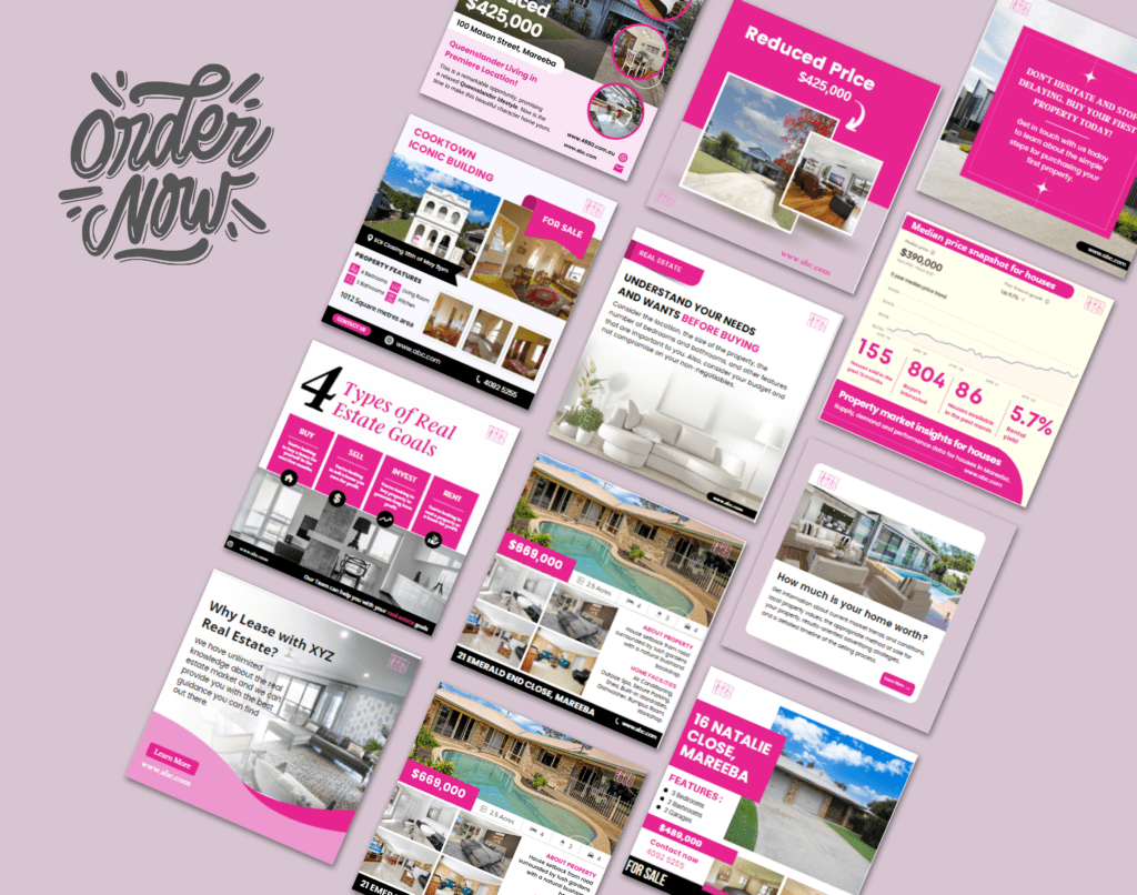 Realtor & Real Estate Agent Canva Templates | Social Media Posts for ...
